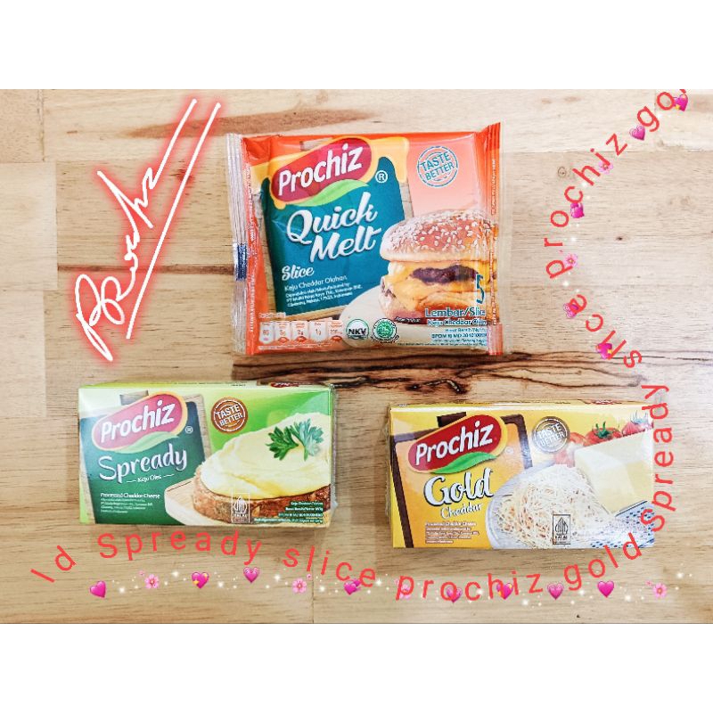 Jual KEJU PROCHIZ GOLD CHEDDAR / SPREADY/ QUICK MELT SLICE | Shopee ...