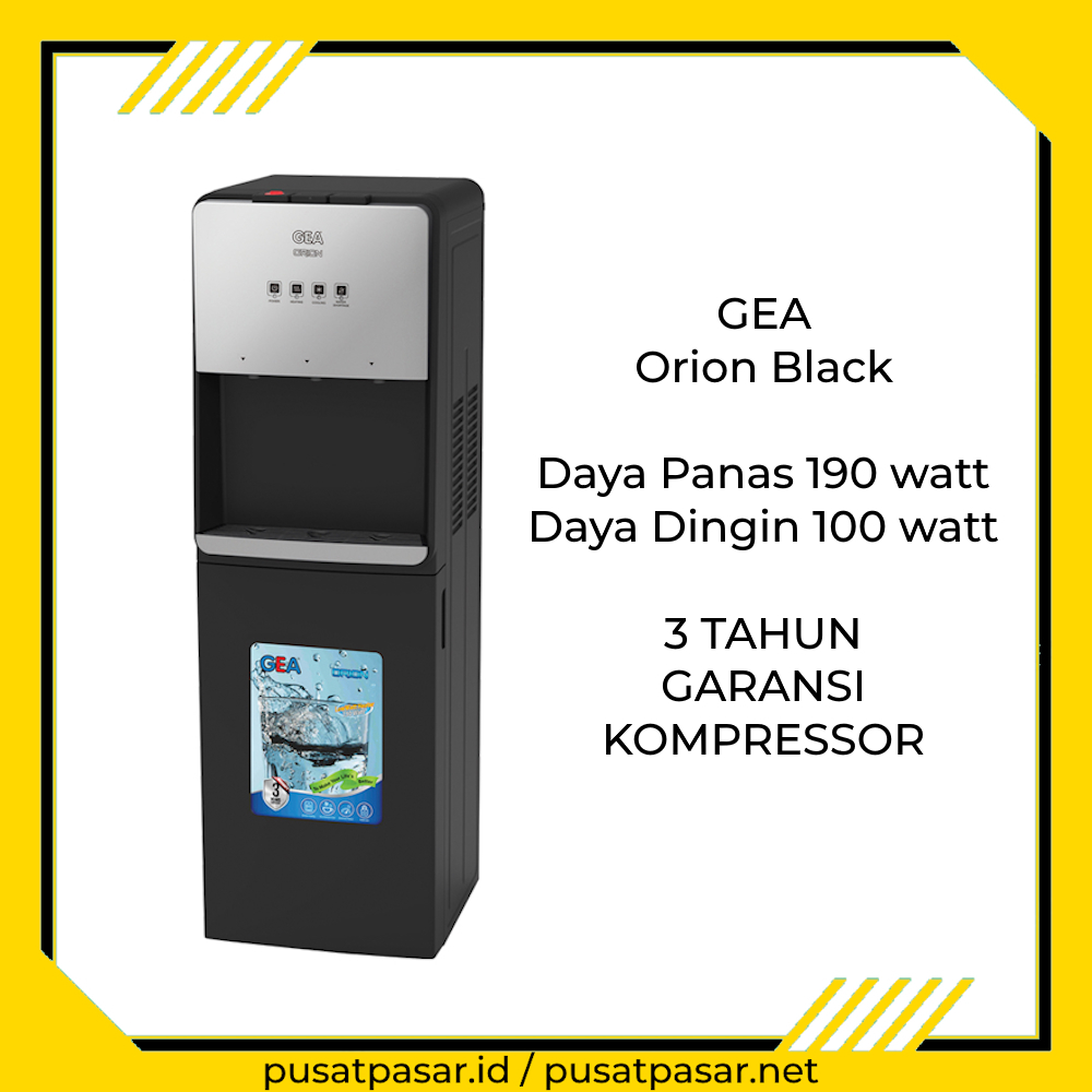 Jual Gea Dispenser Galon Bawah Orion Hitam atau Putih | Shopee Indonesia