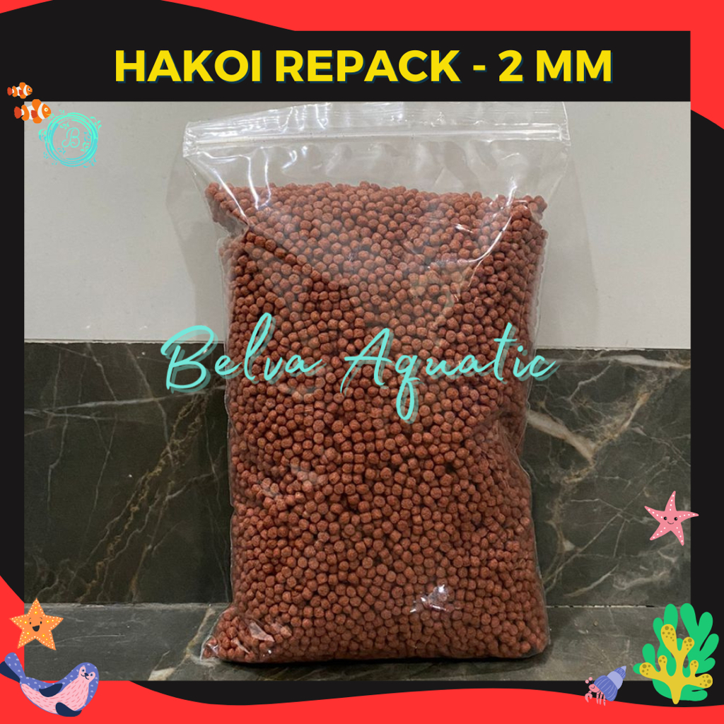 Jual HAKOI SUPER RED REPACK 2mm 5 mm 500g Pelet Pakan Ikan Koi Food ...