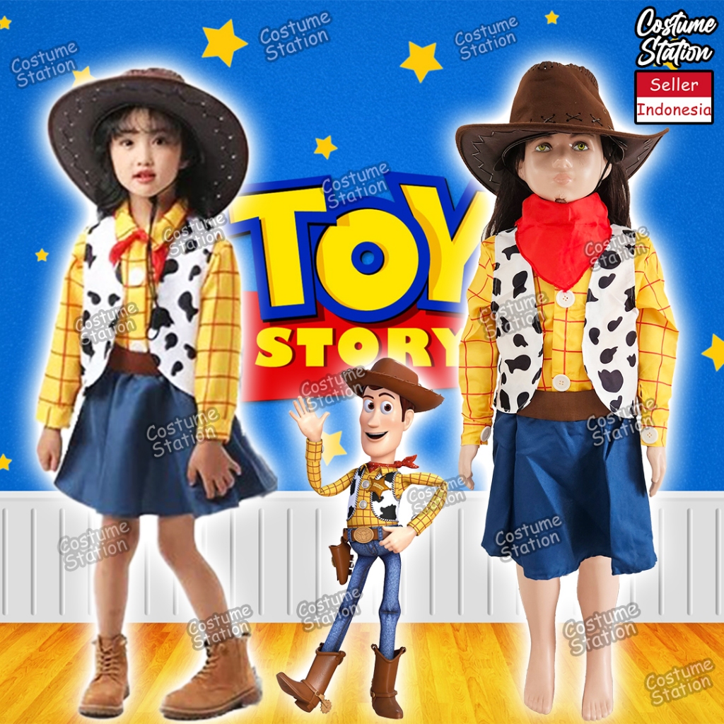 Jual Kostum Toy Story Woody / Costume Cowboy Koboi Mainan Halloween ...