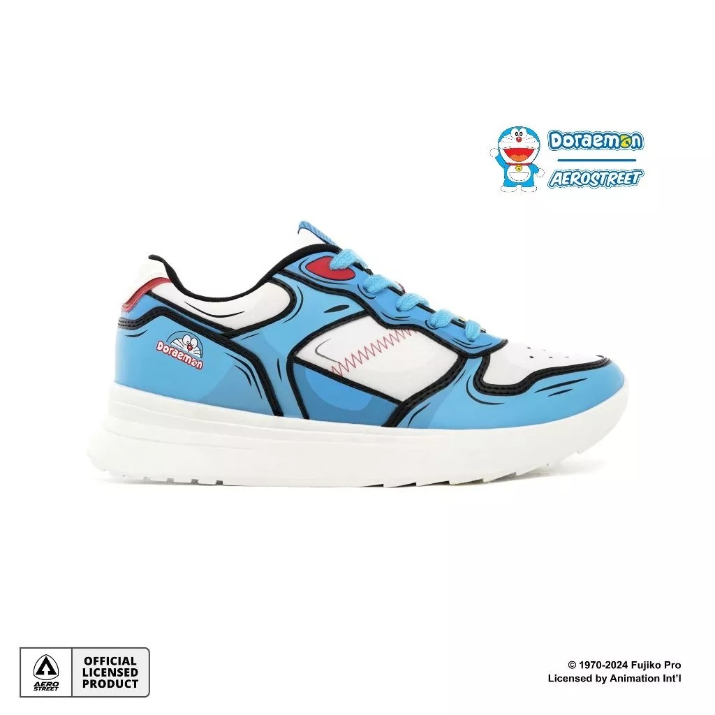 Jual Aerostreet X Doraemon 37-44 Putih Biru Biru Muda - Sepatu Sneakers ...
