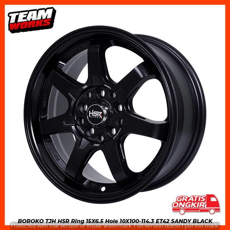 Jual VELG MOBIL BOROKO TJH HSR R15 UNTUK ERTIGA LIVINA NEW LUXIO PELEK RING15 SANDY BLACK ...