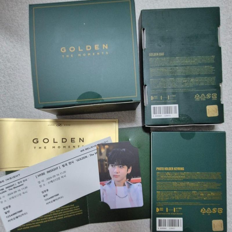 Jual (Ready Stock) Golden Bar Golden The Moments Jungkook Golden Merch ...