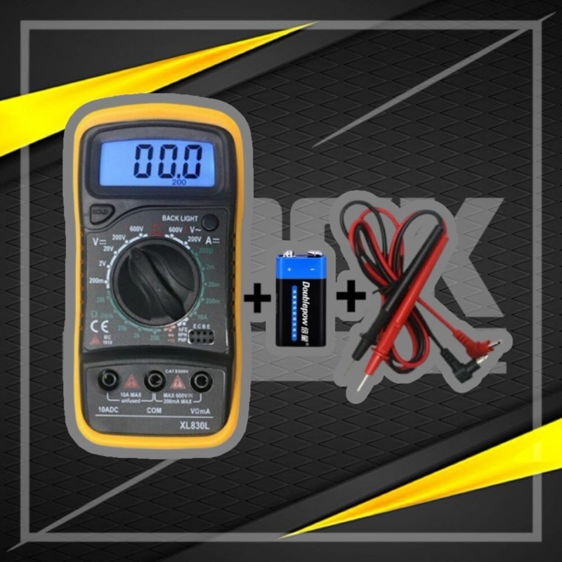 Jual AVOMETER DIGITAL MULTIMETER DIGITAL MULTITESTER DIGITAL XL830L ...