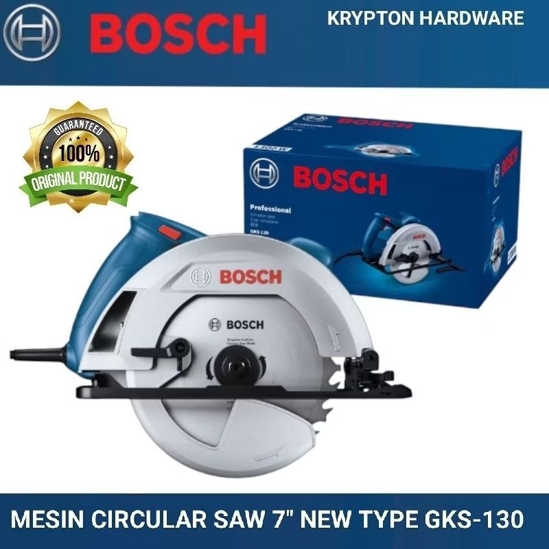 Jual BOSCH circular Saw / gergaji kayu 7" type GKS-130 | Shopee Indonesia