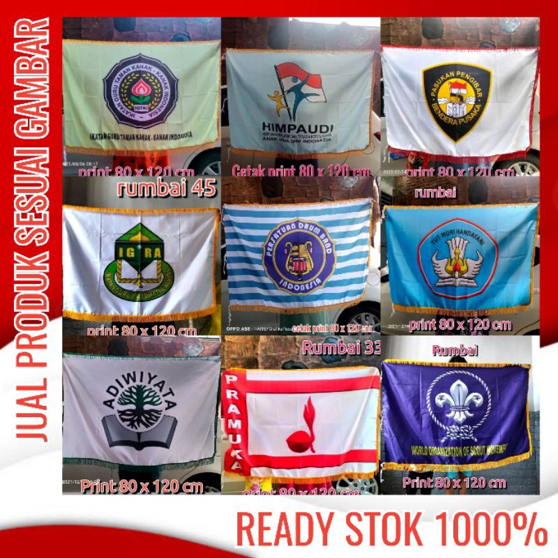 Jual bendera IGRA himpaudi IGTKI paskibraka PDBI tutwuri tunas wosm ...