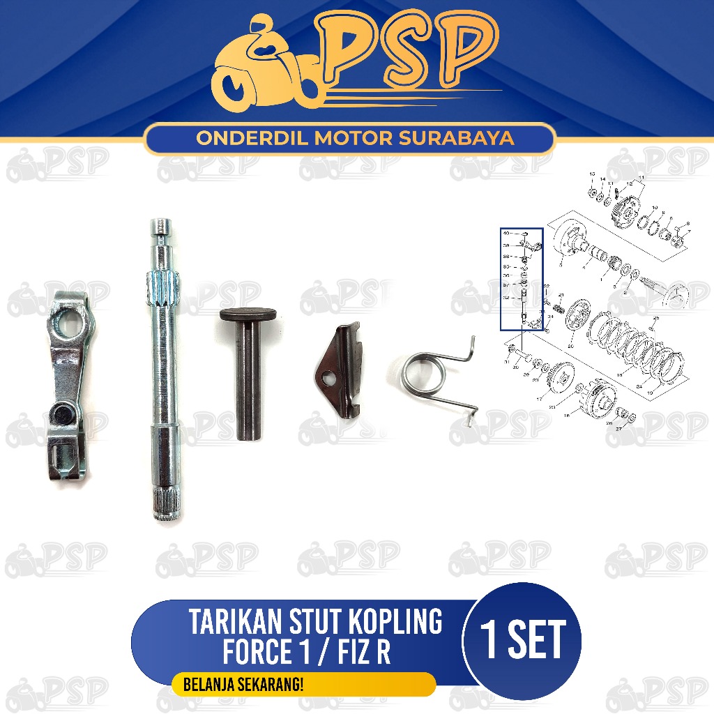 Jual Tarikan Stut Kopling Assy Fizr (Harga Per Set) - As Paha Lever ...