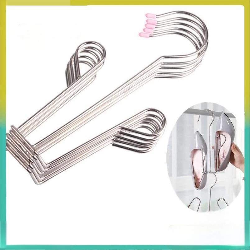 Jual 5pcs Gantungan besi Hanger Sepatu stainless steel Sandal Slop ...