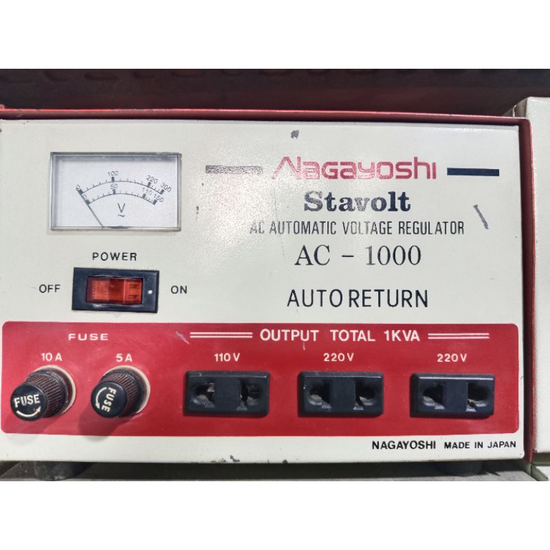 Jual stabilizer Nagayosi 1000watt made in japan | Shopee Indonesia