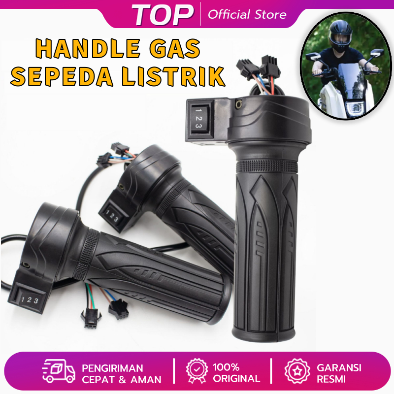 Jual 【READY YA】Universal sepeda listrik pneumatic handle 12V-72V ...