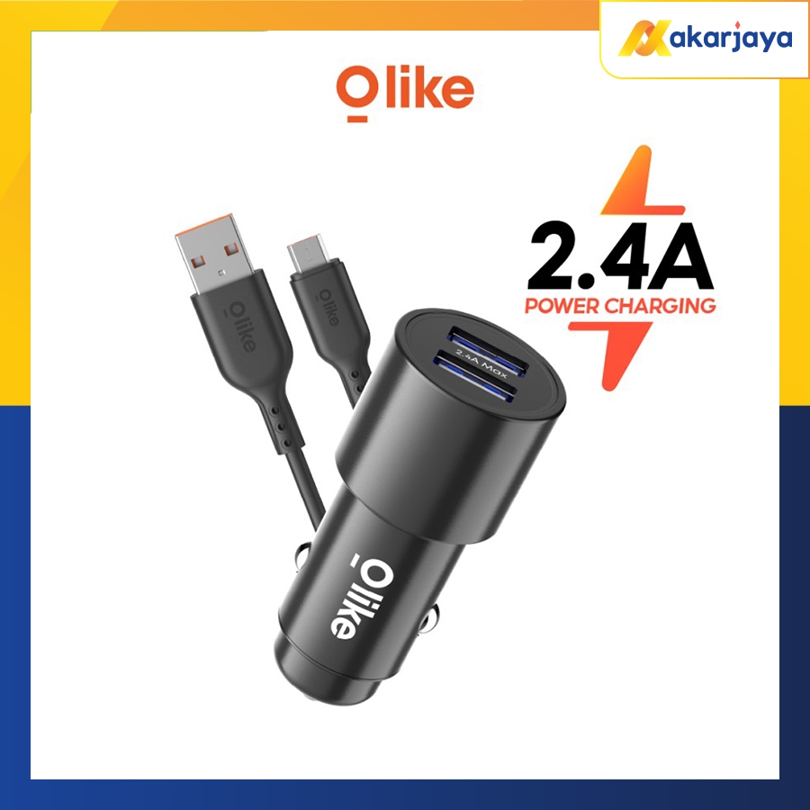 Jual Olike R1S R1C Car Charger Set Mobil Aluminum Alloy 12W LED ...