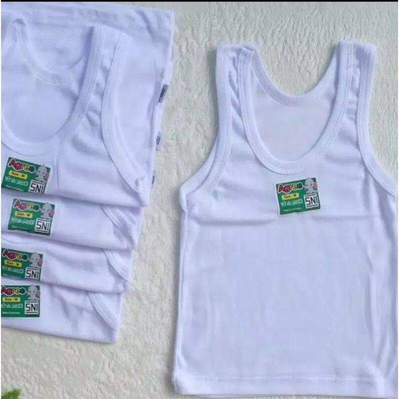 Jual Singlet anak | Singlet agree st04 | kaos dalam anak warna putih ...