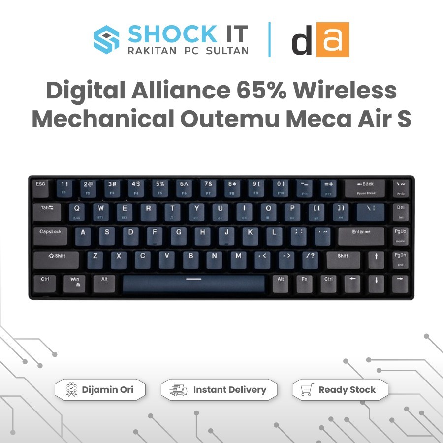 Jual Keyboard Gaming Digital Alliance 65% Wireless Bluetooth Dual Mode ...
