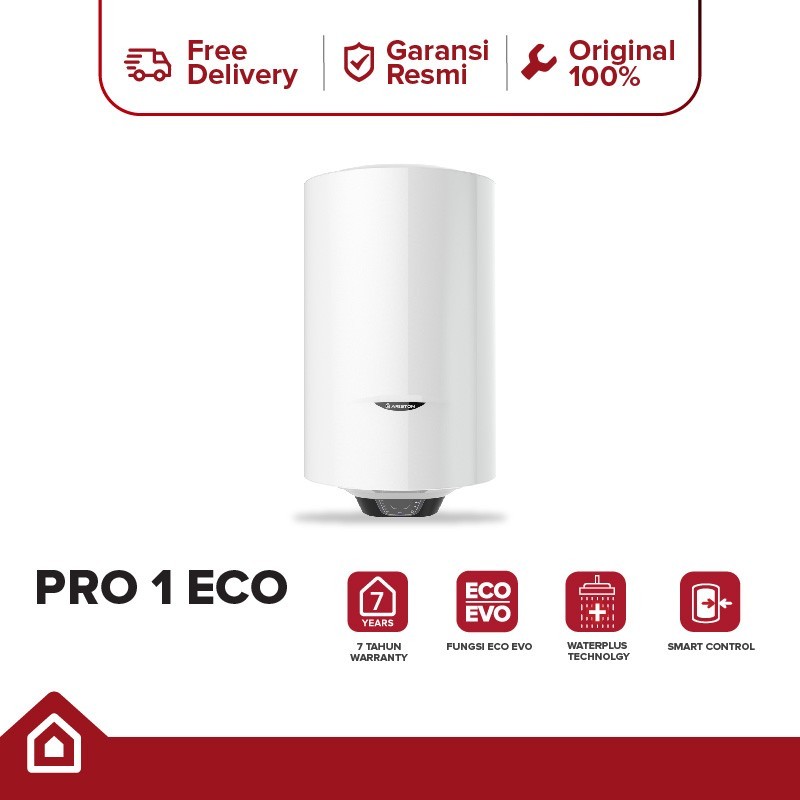 Jual Water Heater Ariston Pro 1 ECO 50V 1200 Watt Pemanas Air Listik 50 ...