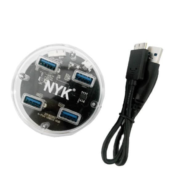 Jual NYK USB HUB 3.0 4 port USB 3.0 Transparant Bulat | Shopee Indonesia