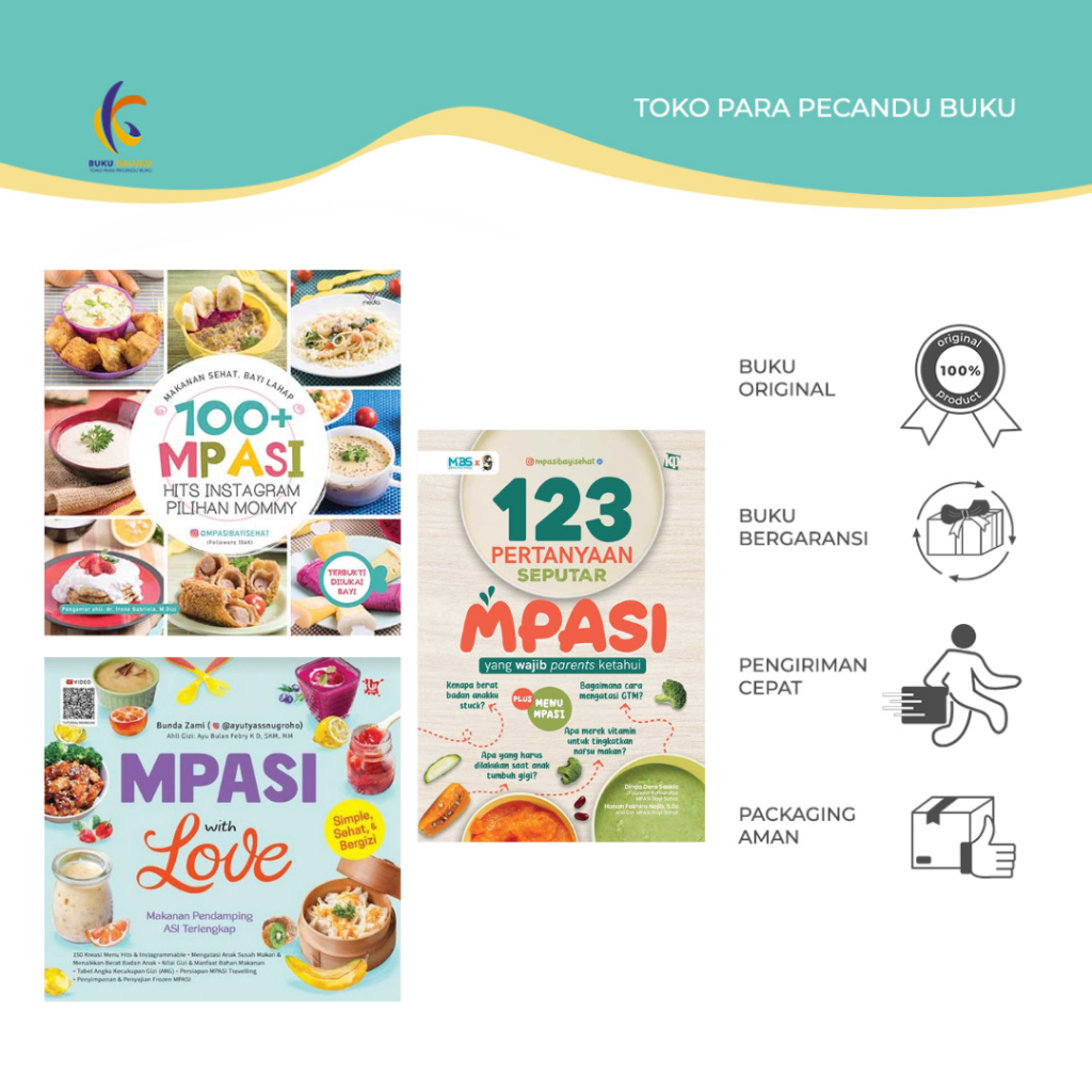 Jual Seri Buku Mpasi - 100+ Mpasi Hits Instagram Pilihan Mommy - Mpasi With Love | Shopee Indonesia
