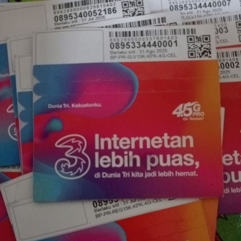 Jual Kartu Perdana Tri 3 Nomor Cantik Nasional | Shopee Indonesia