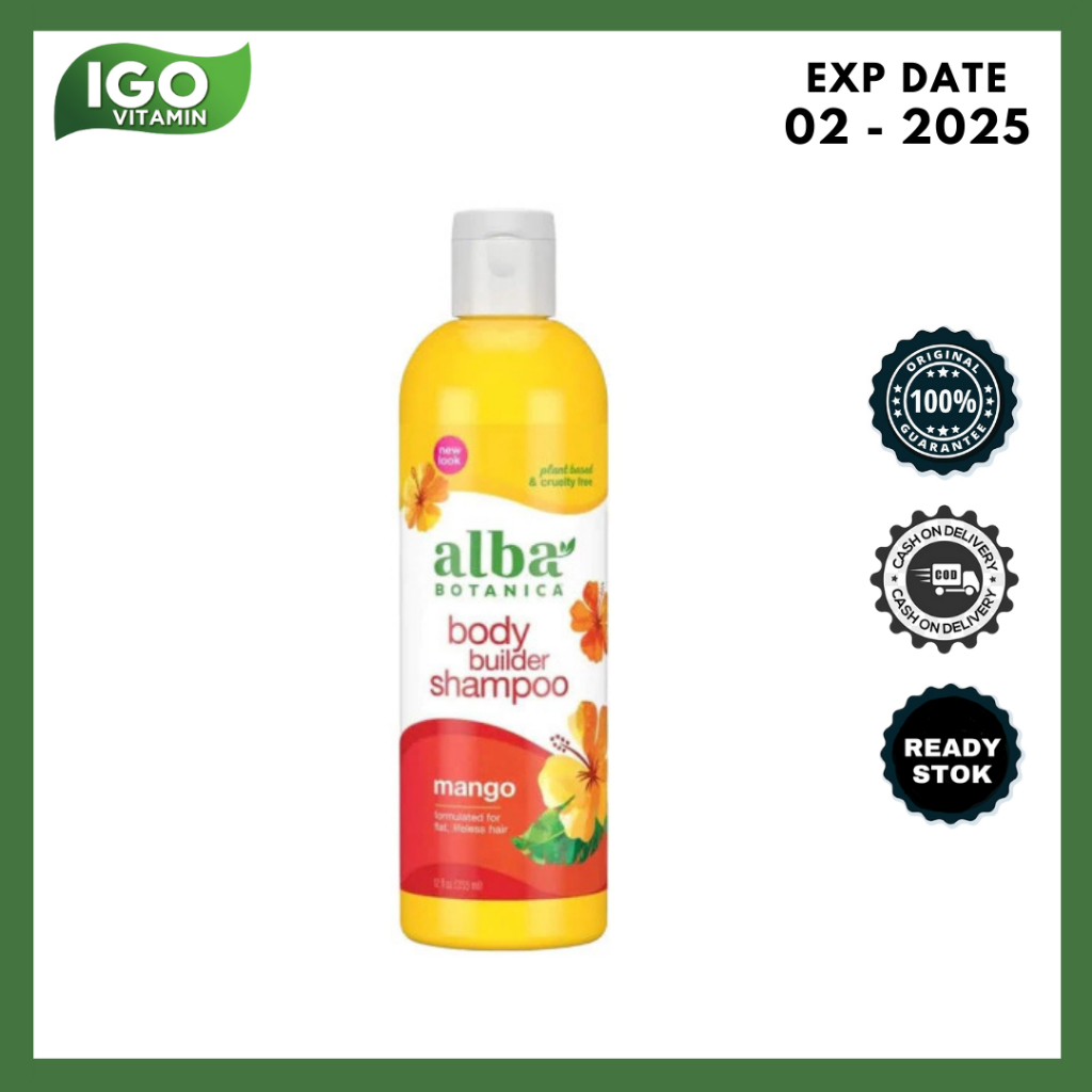 Jual Shampo ALBA BOTANICA Body Builder Shampoo Mango 355ml | Shopee ...