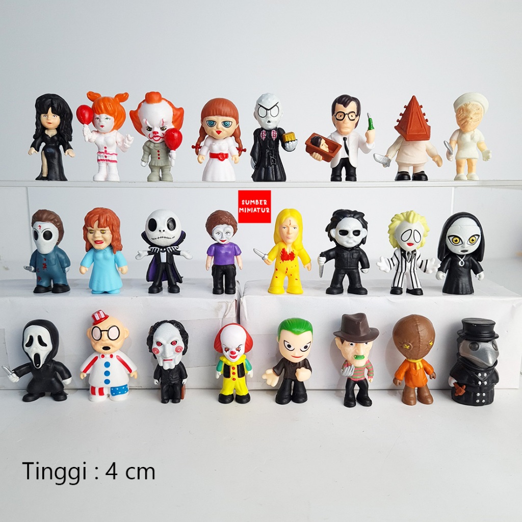 Jual Set Figure Mainan Karakter American Horror Jason Pyramid Head Nun ...