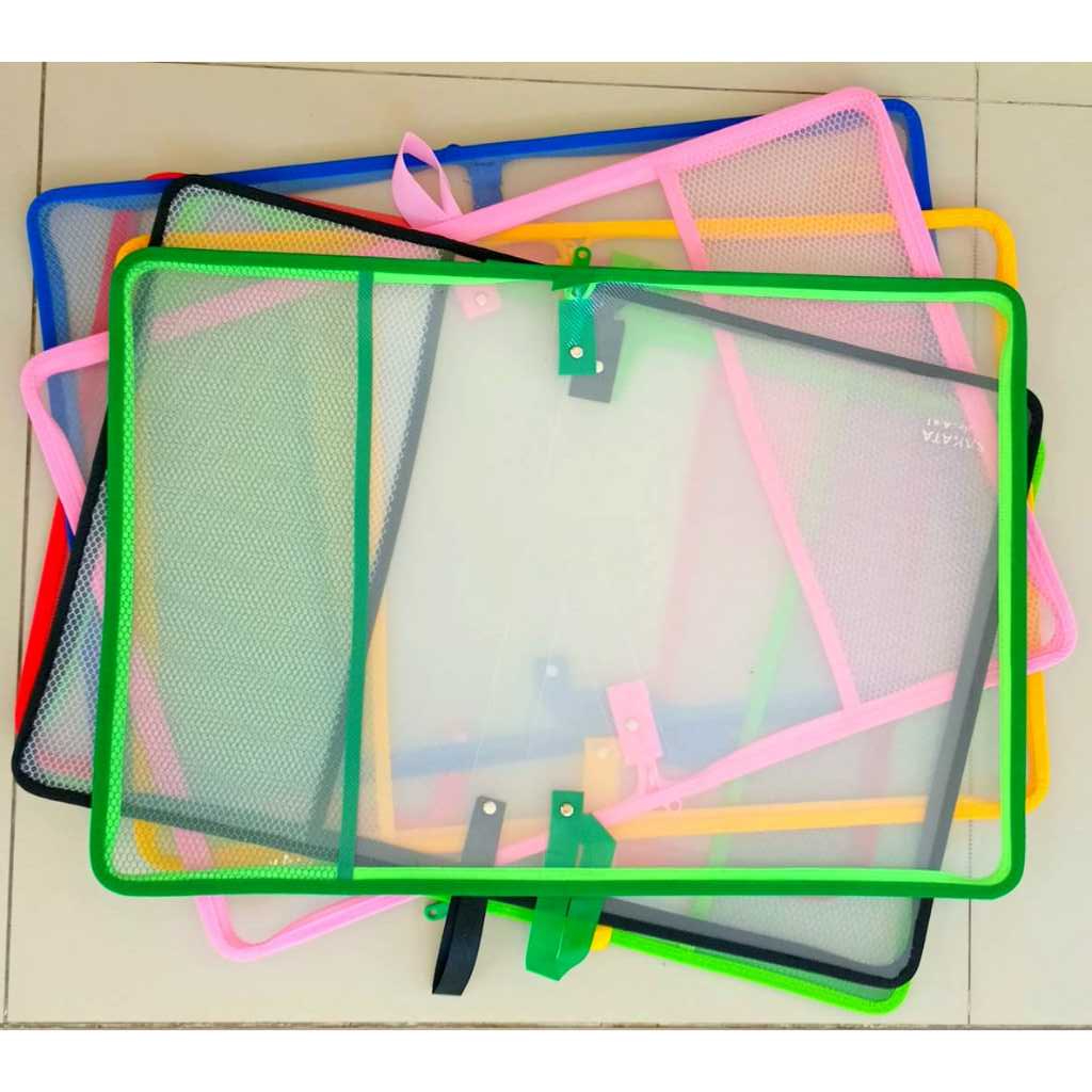 Jual Map Zipper Bag / Map Plastik Resleting Tebal /Ukuran Folio (F4 ...