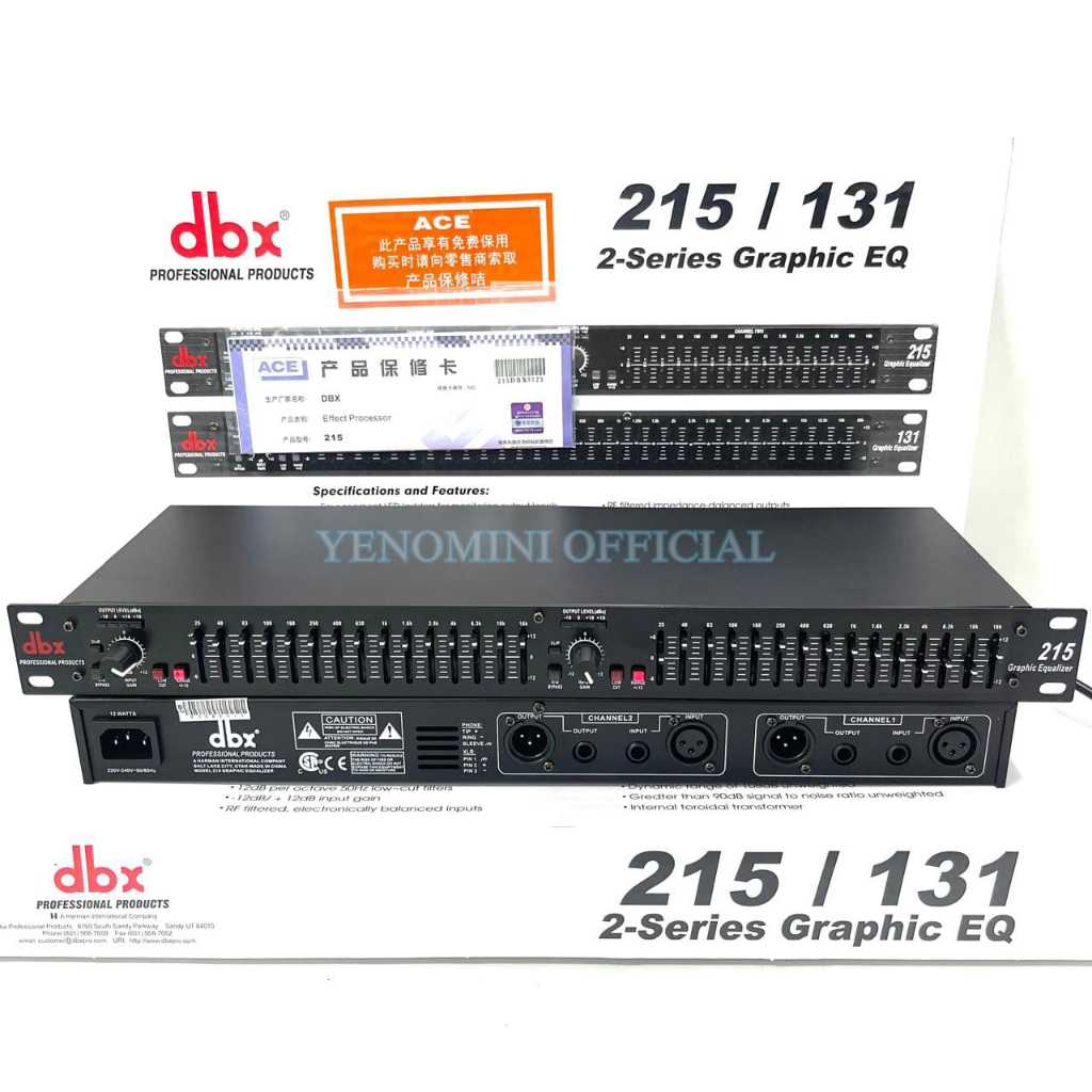 Jual Equaliser DBX 215 / 131 2 serias Grade A equalizer Dbx215/131 bagus ( Bisa COD ) | Shopee ...