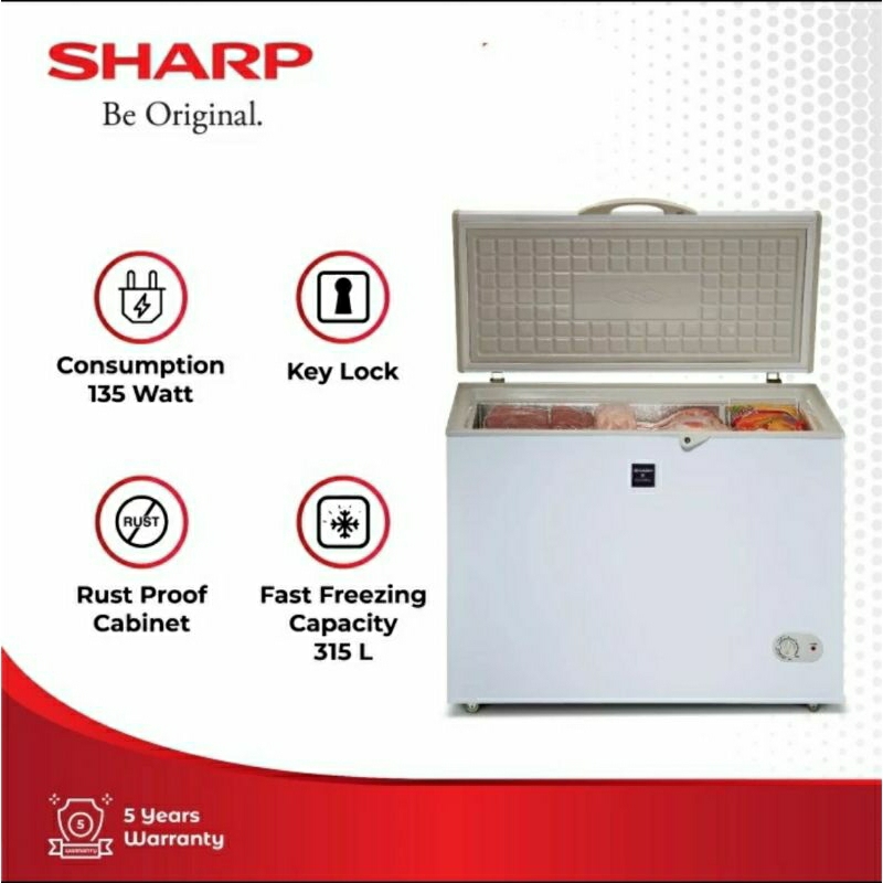 Jual Sharp FRV-300 Chest Freezer Box 250 L Garansi Resmi SNI | Shopee ...