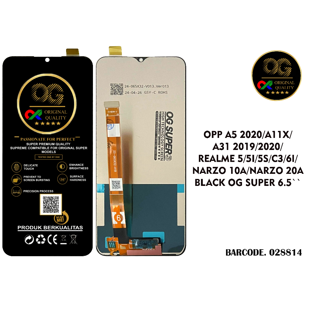 Jual ( OG SUPER ) LCD OPPO A5 2020 / A9 2020 / A31 2020 / REAL 5 / 5i ...