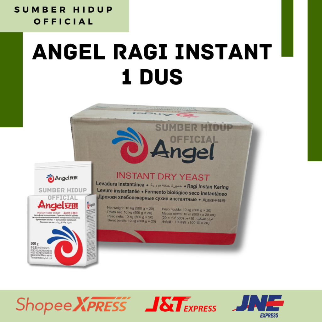 Jual ANGEL RAGI INSTANT 1 DUS / INSTANT DRY YEAST WHITE / PENGEMBANG ...