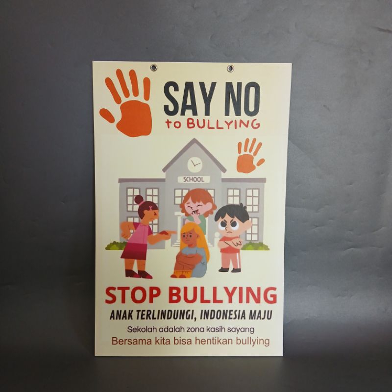 Jual Hard Poster Say No To Bullying - Hard Poster Stop Bullying - Poster Sekolah A3 | Shopee ...