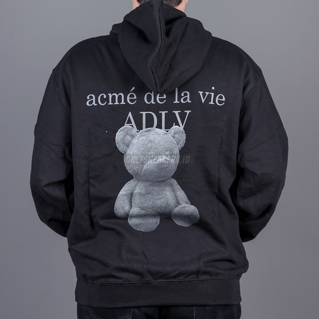 Jual ADLV SMALL BEAR LOGO BLACK HOODIE (100% AUTHENTIC) | Shopee Indonesia
