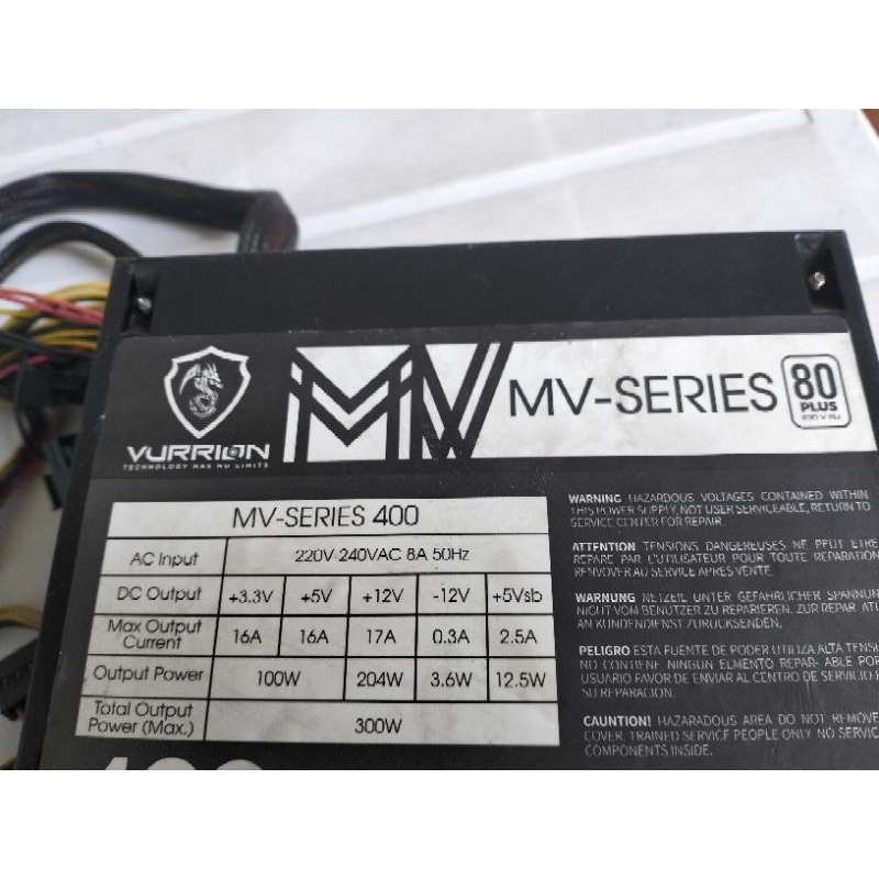 Jual power supply Vurrion MV-series 400 80plus normal | Shopee Indonesia