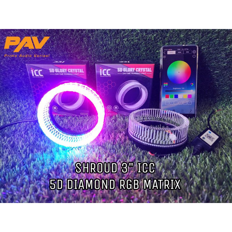 Jual SHROUD 3" ICC DIAMOND RGB MATRIX | Shopee Indonesia