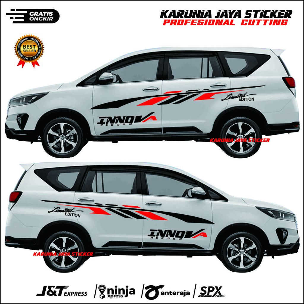 Jual Stiker mobil toyota kijang innova cutting sticker list body innova ...