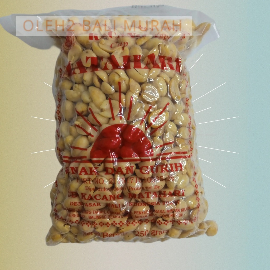 Jual Kacang Bali Cap Matahari 250gr - Oleh-oleh Khas Bali | Shopee ...