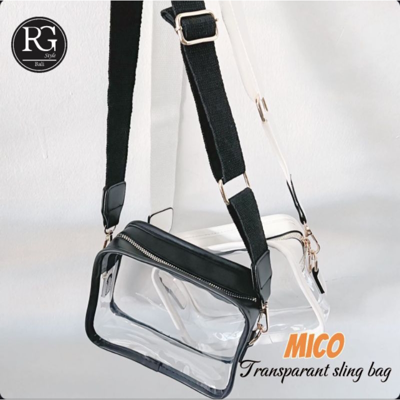 Jual RG STYLE BALI | MICO TRANSPARAN BAG | tas bening | Shopee Indonesia