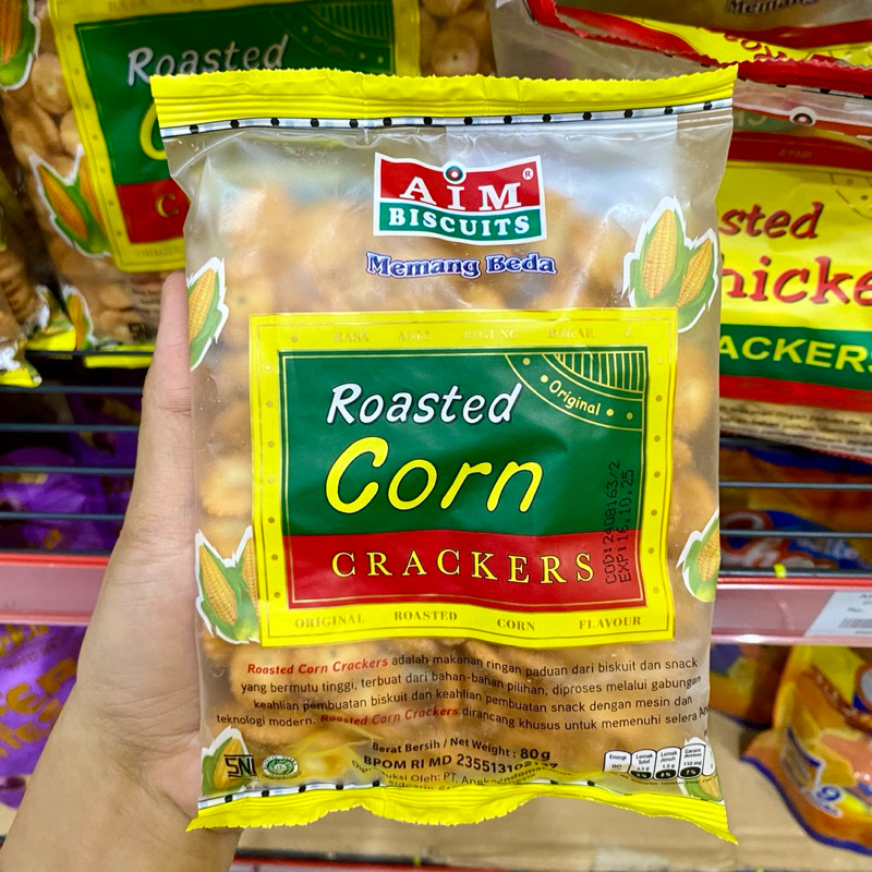Jual Aim Biscuits Roasted Corn Crackers 80gr | Shopee Indonesia