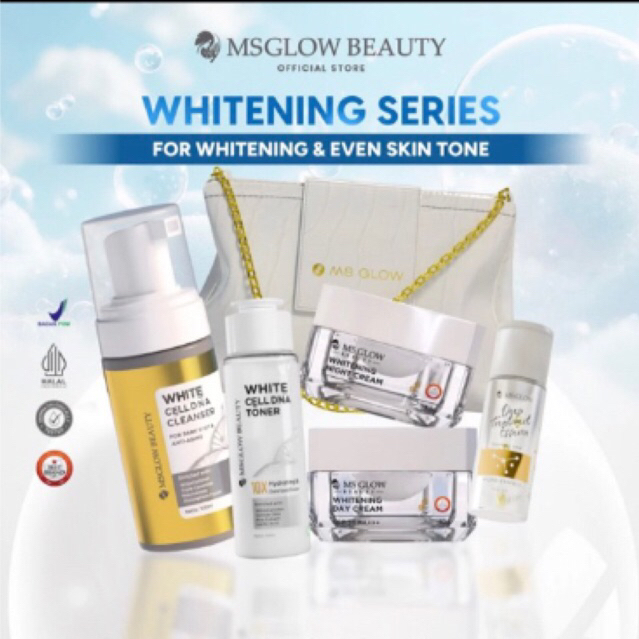 Jual MS GLOW - NEW SERIES PACKAGE PAKET WHITENING SERIES FREE DTE MINI ...