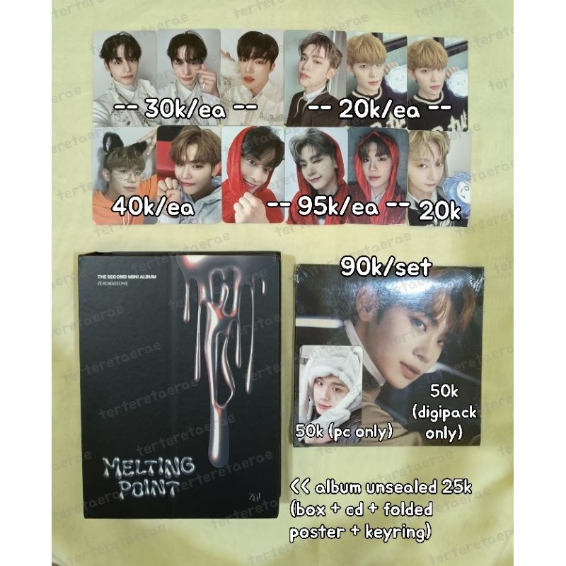 Jual [AVAIL SIAP KIRIM] Zerobaseone ZB1 Melting Point Photocard PC Bene StarRiver Appmus ...