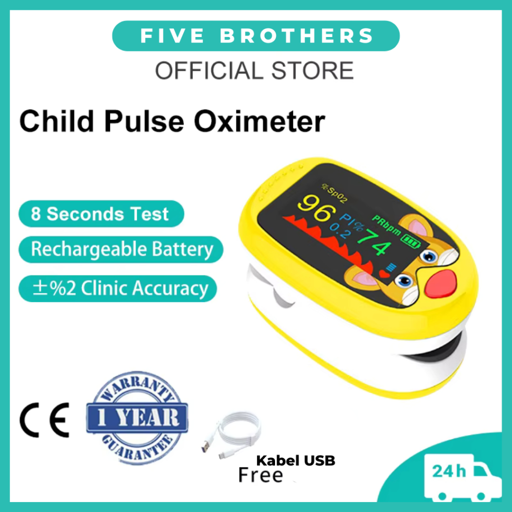Jual Oximeter Digital Bayi & Anak-Anak Pulse Fingertip Pulse Baby ...