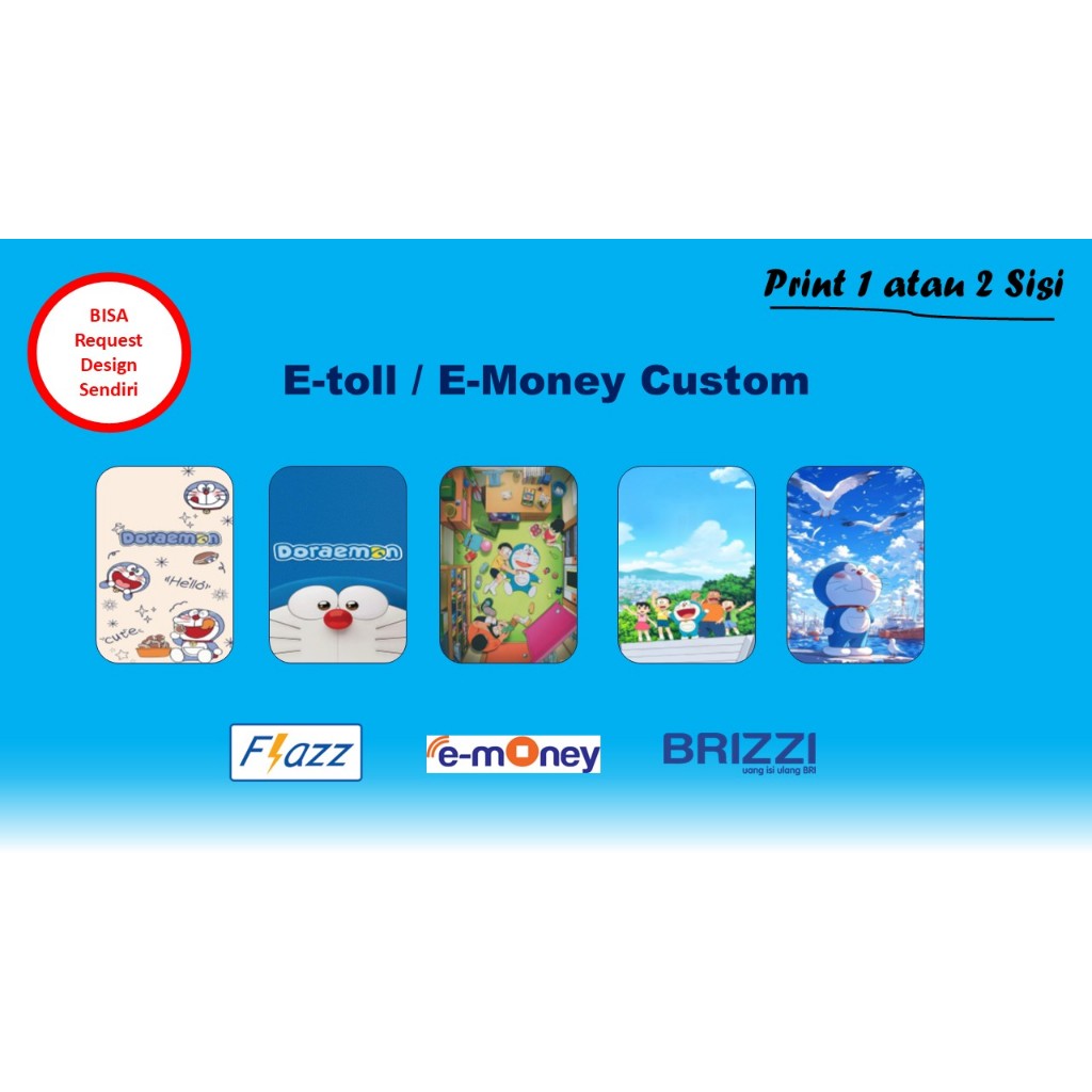 Jual Kartu etoll/emoney Custom Doraemon | Shopee Indonesia