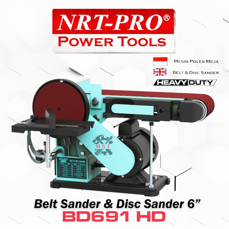 Jual Mesin Amplas Duduk Sabuk & Amplas Bulat 6 Inch Belt Disc Sander ...