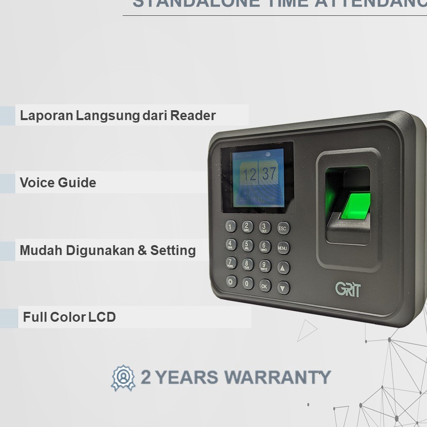 Jual Mesin Absensi Absen Sidik Jari Fingerint Standalone Finger Print Reader Garansi 2 Tahun ...