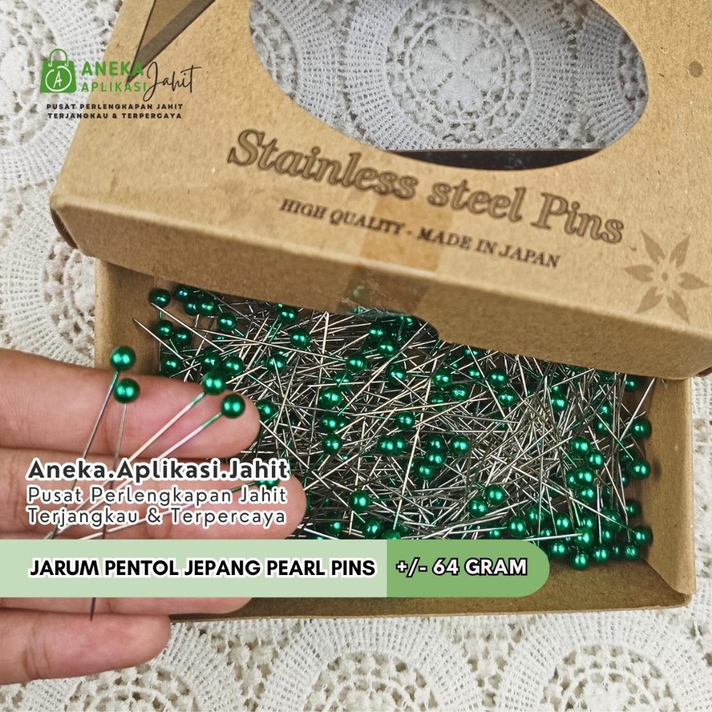 Jual 1 KOTAK JARUM PENTUL JEPANG PEARL PINS (+/- 64 GRAM) | Shopee ...