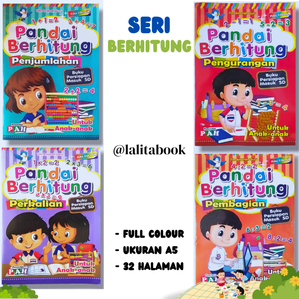 Jual BUKU ANAK TK PAUD / BELAJAR BERHITUNG:PENJUMLAHAN/PEMBAGIAN ...