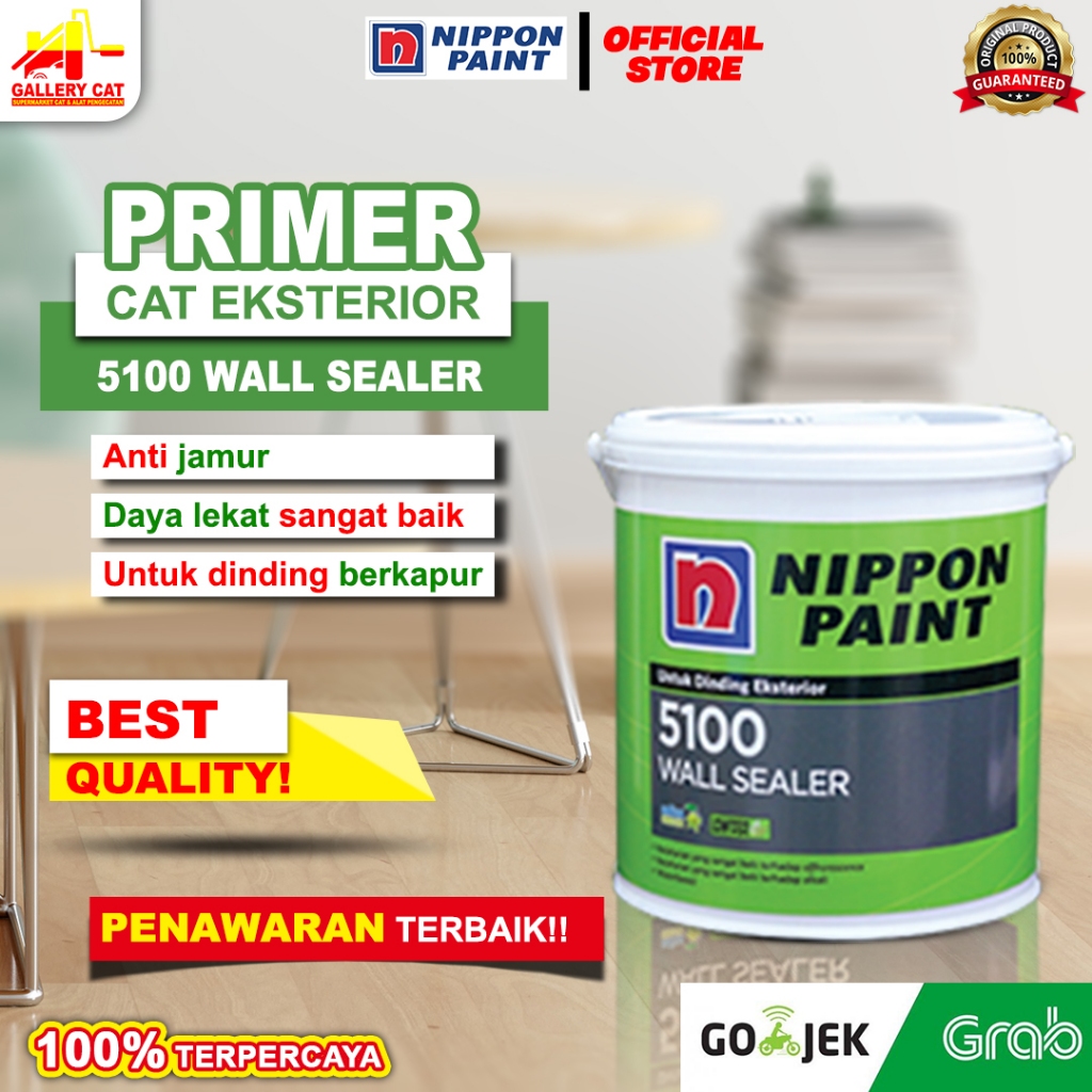 Jual CAT DASAR/PRIMER TEMBOK EXTERIOR NIPPON 5100 WALL SEALER KEMASAN ...