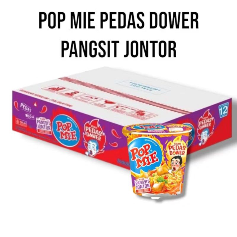 Jual Pop Mie Pedas Dower Pangsit Jontor Isi 12 Pcs | Shopee Indonesia