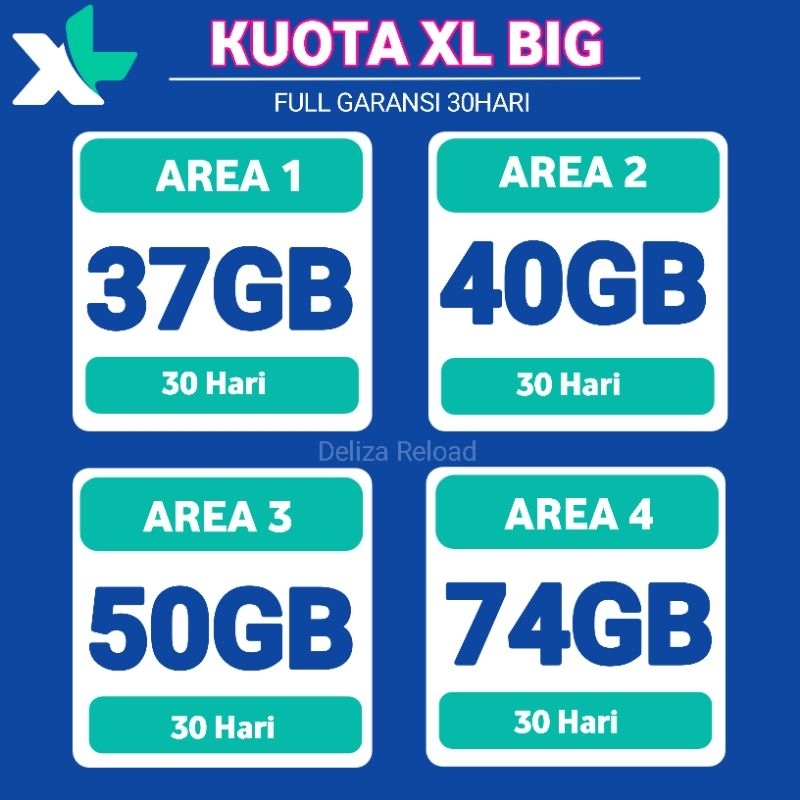 Jual KUOTA XL AKRAB JUMBO BIG MURAH HINGGA 123GB | Shopee Indonesia