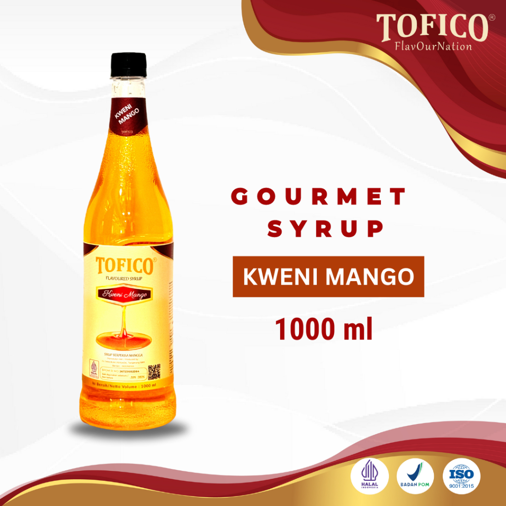 Jual Syrup Mango Kweni Tofico / Sirup Rasa Kweni Premium 1 Liter ...