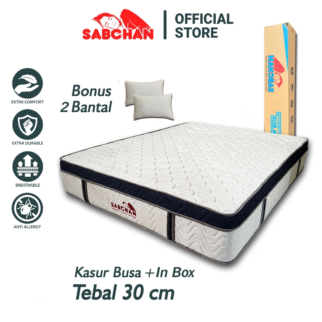 Jual Kasur In Box Sabchan Tebal 30 cm Matras In Box Kasur Busa Quilting ...