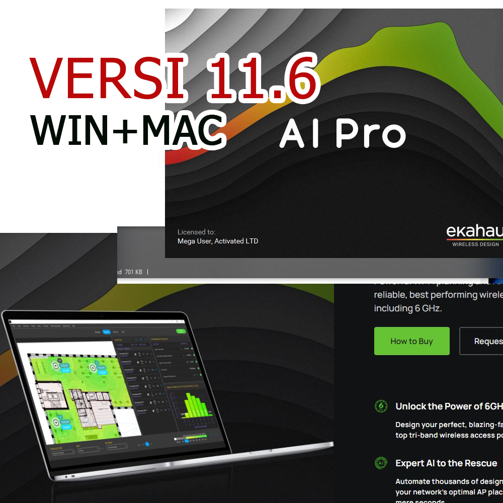 Jual APLIKASI Ekahau AI Pro 11.6 WIN MAC READY | Shopee Indonesia